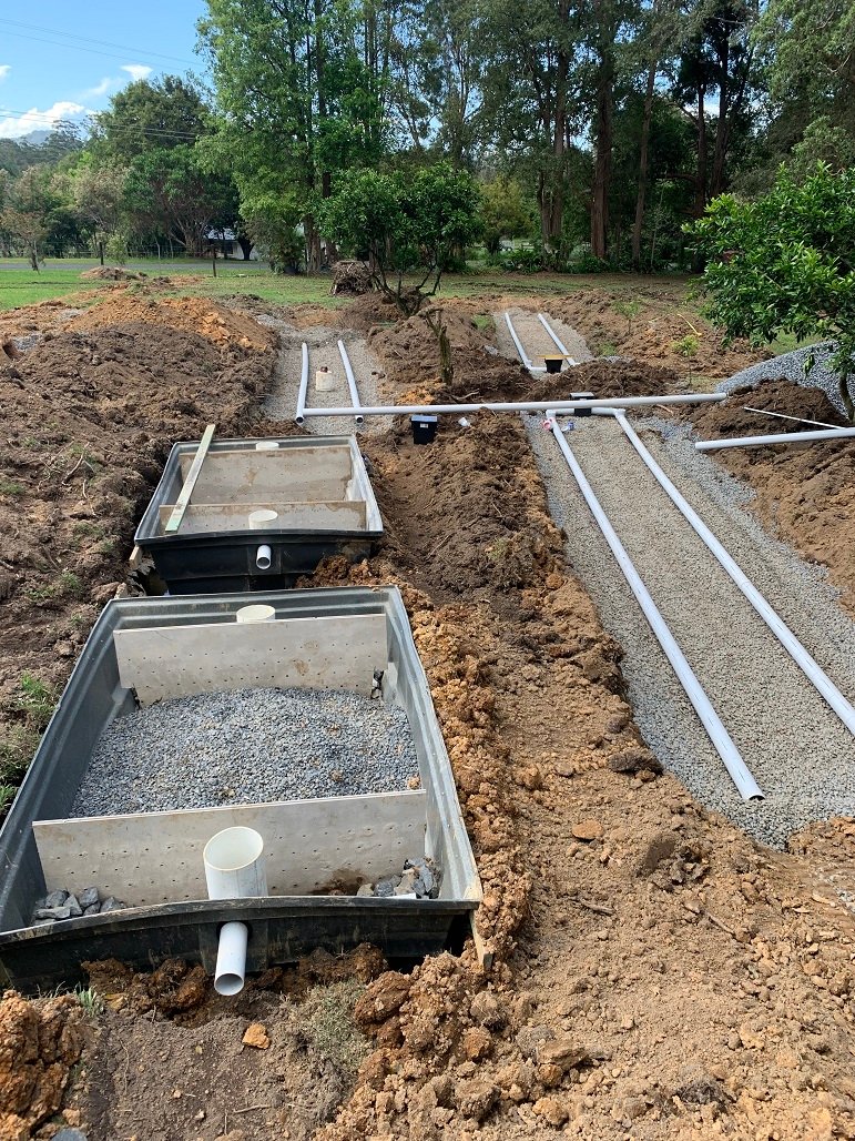 Septic Tank Systems Reed Beds AWTS Absorption Trenches Installation ...